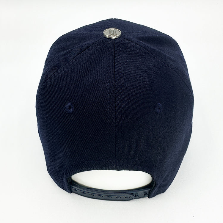 Navy Blue & White Snapback Cap – E11EVEN LIFE